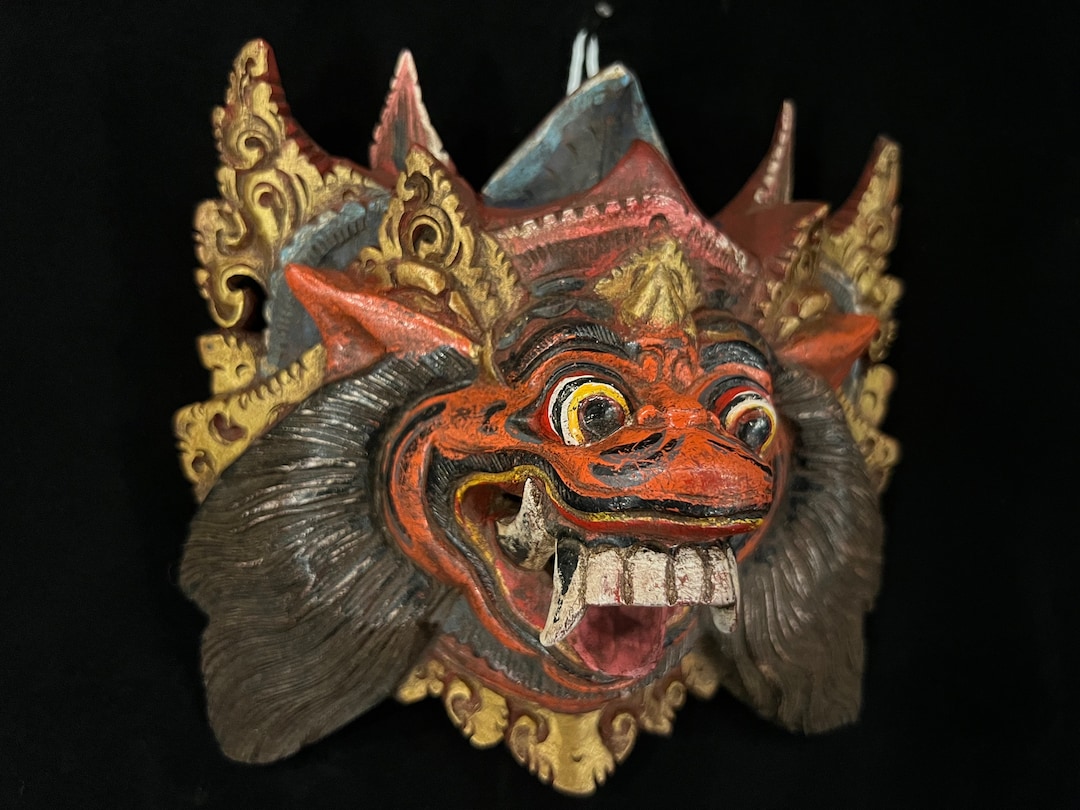 Sugriva Wooden Mask, King Monkey, Animal Statue, Miniature, Antique ...