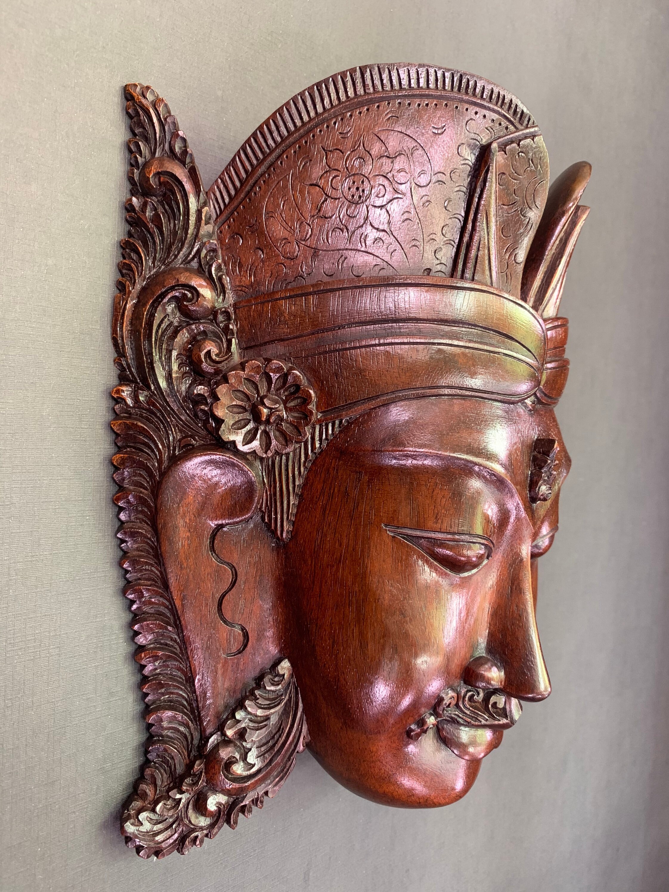 Rama Mask, Ramayana Story, Limited Edition, Balinese Mask, Wooden ...