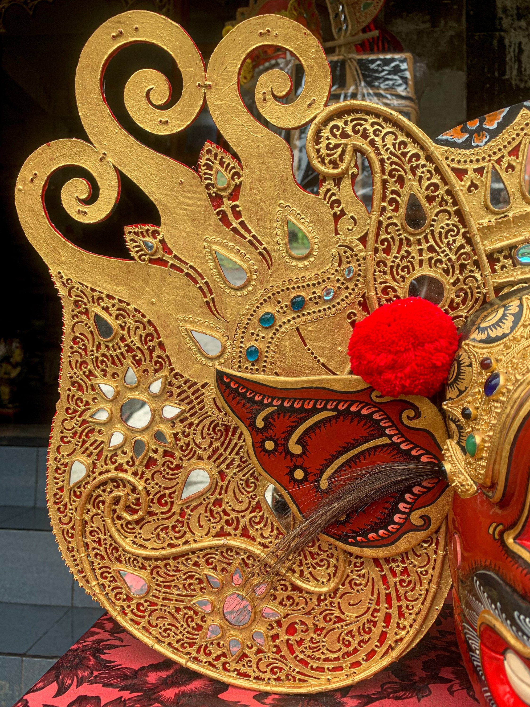 Barong Mask Wooden Barong Bali Mask Balinese Barong Hand | Etsy