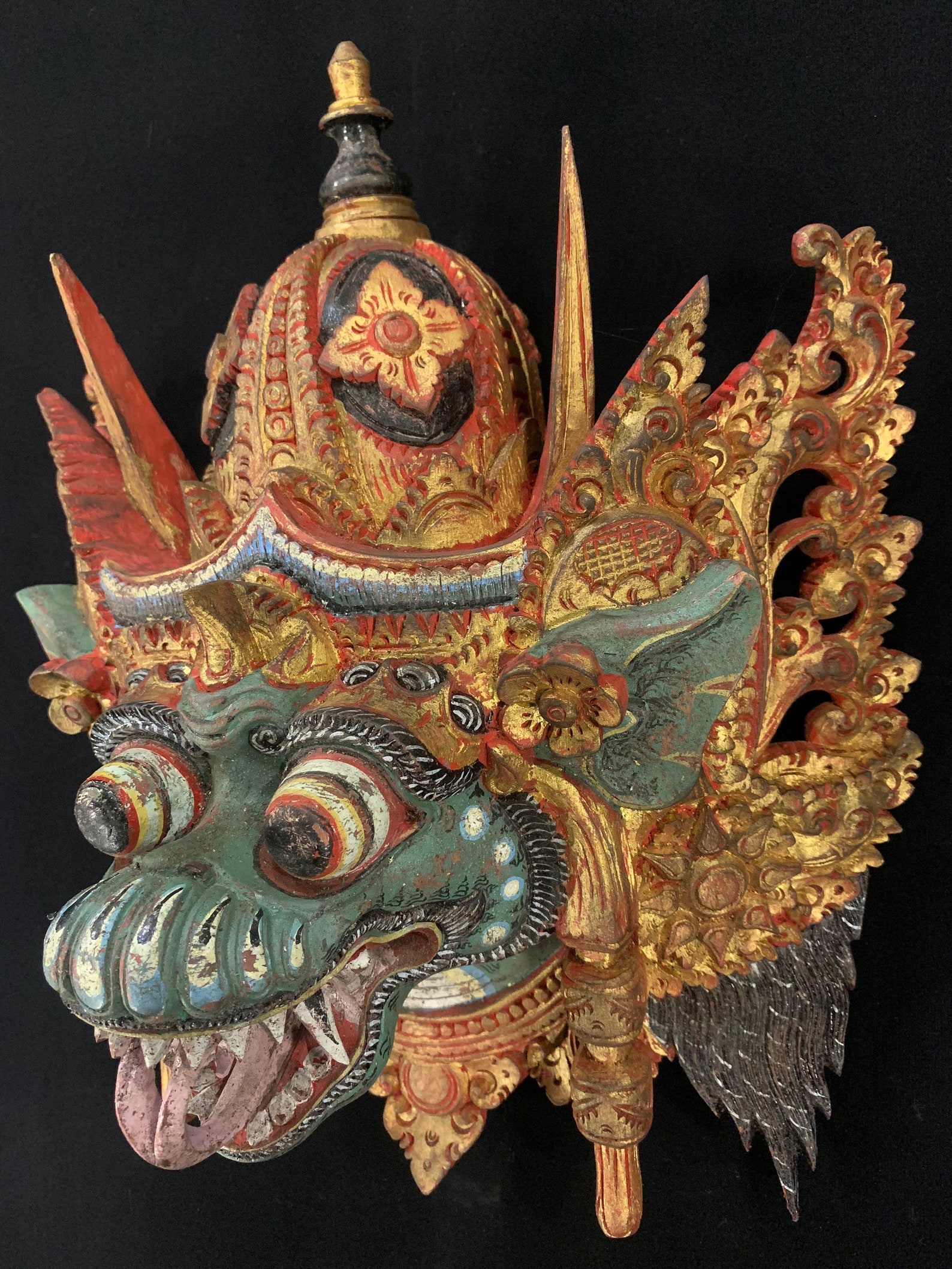 HUGE Dragon Wooden Balinese Mask Naga Basuki Bali Mask Wall - Etsy