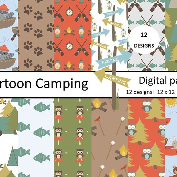 Camping Collage Pack - Etsy