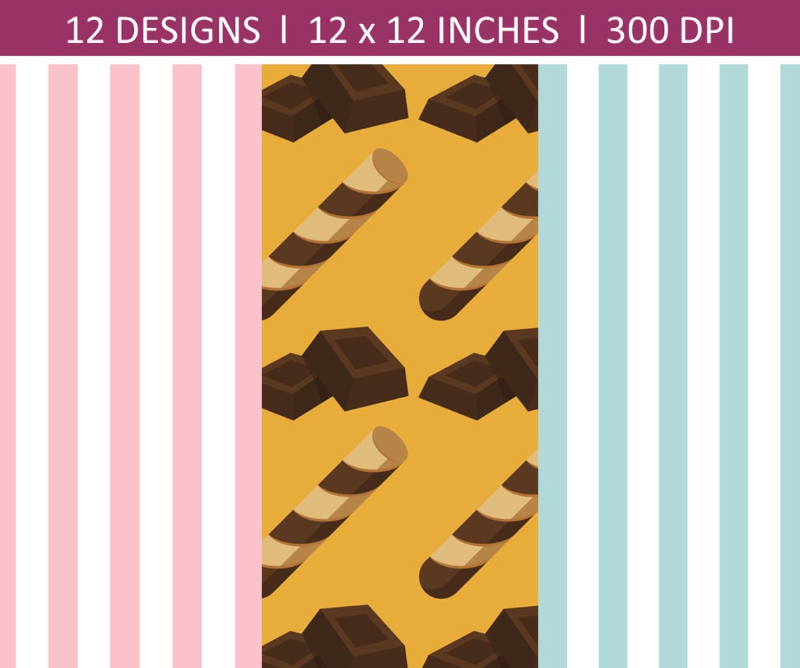 Digital Paper Printable Cupcake Collage Pack Print at - Etsy