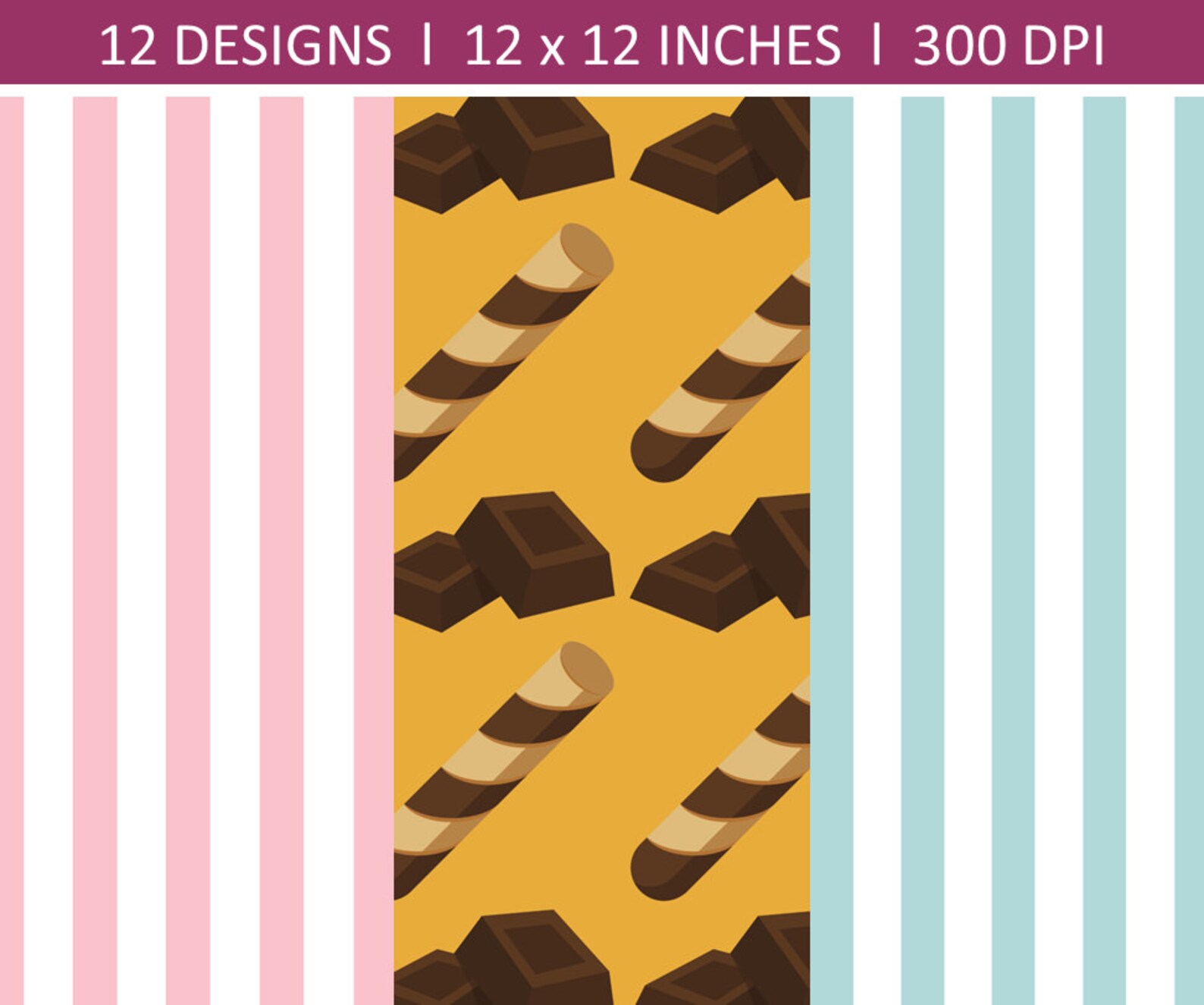 Digital Paper Printable Cupcake Collage Pack Print at - Etsy