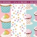 Digital Paper Printable Cupcake Collage Pack Print at - Etsy