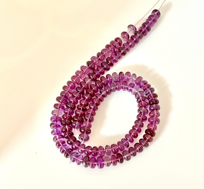 Very Rare Sparkling Alexandrite Smooth Rondelle Beads Gemstone ...