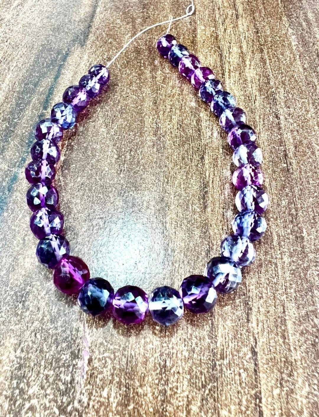 Rare Alexandrite Faceted Round Beads Gemstone.alexandrite Natural Color ...