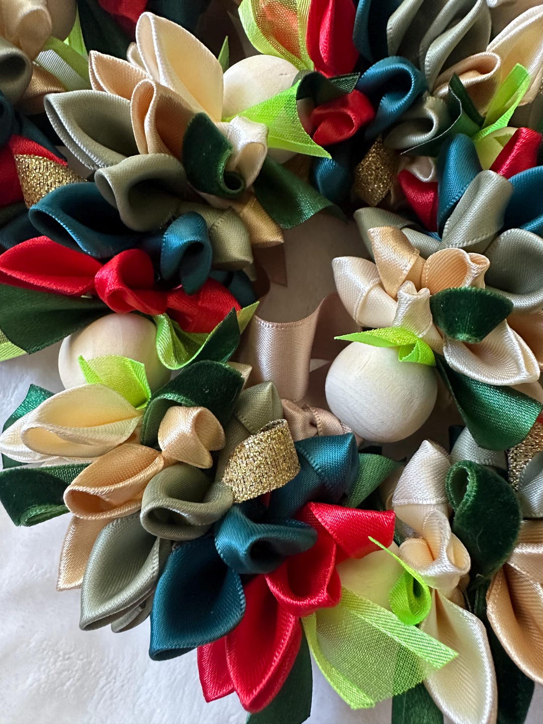 Ribbon Lei - Fall - Winter - Christmas Celebration - Etsy