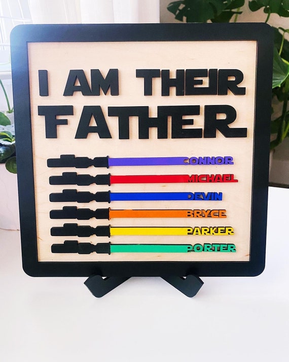 I Am Your Father Star Wars Inspired Father's Day Sign - Etsy