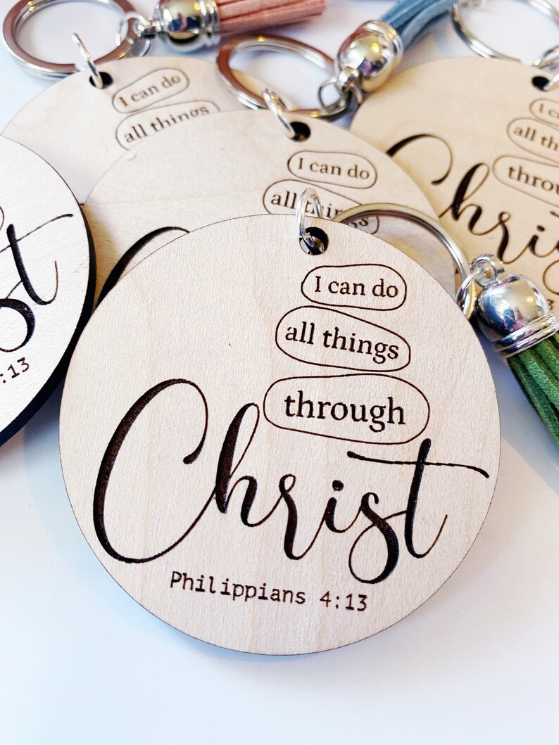 2023 Youth LDS Theme Keychain With Tassel Philippians 4:13 - Etsy