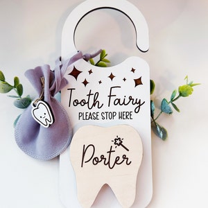 Tooth Fairy Money Holder - Tooth Holder - Door Hanger - Tooth Pouch - Etsy