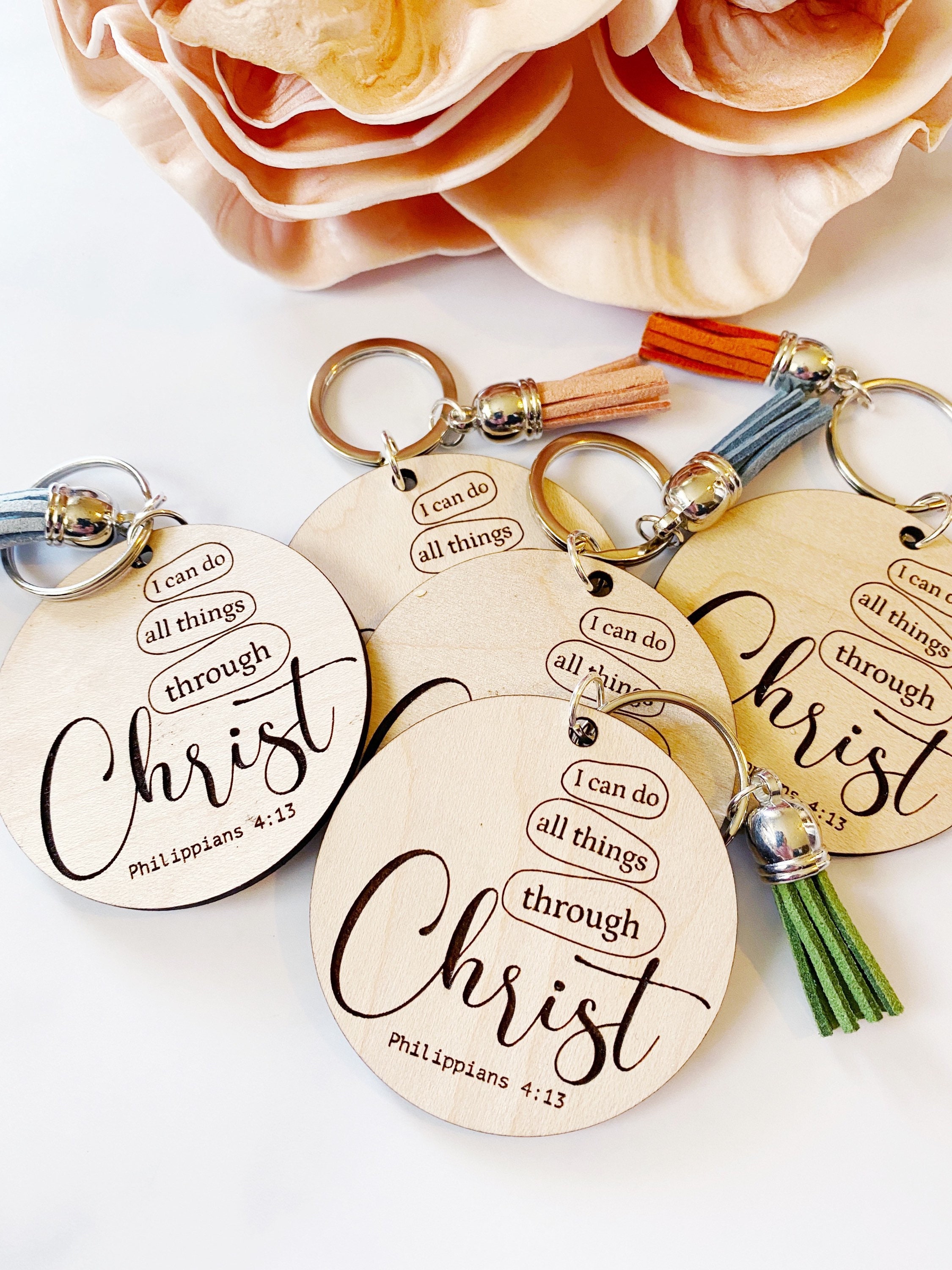 2023 Youth LDS Theme Keychain With Tassel Philippians 4:13 - Etsy