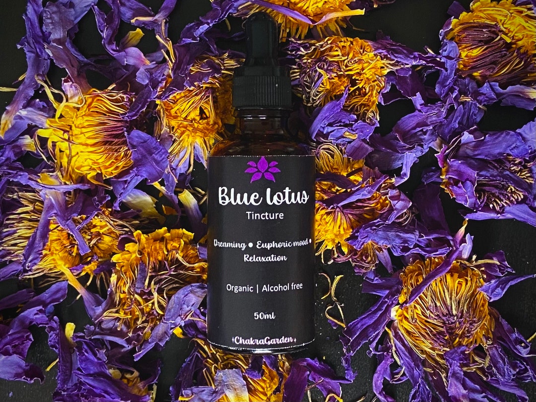 BLUE LOTUS Tincture • Organic • Alcohol Free • Lucid Dreaming, Deep ...