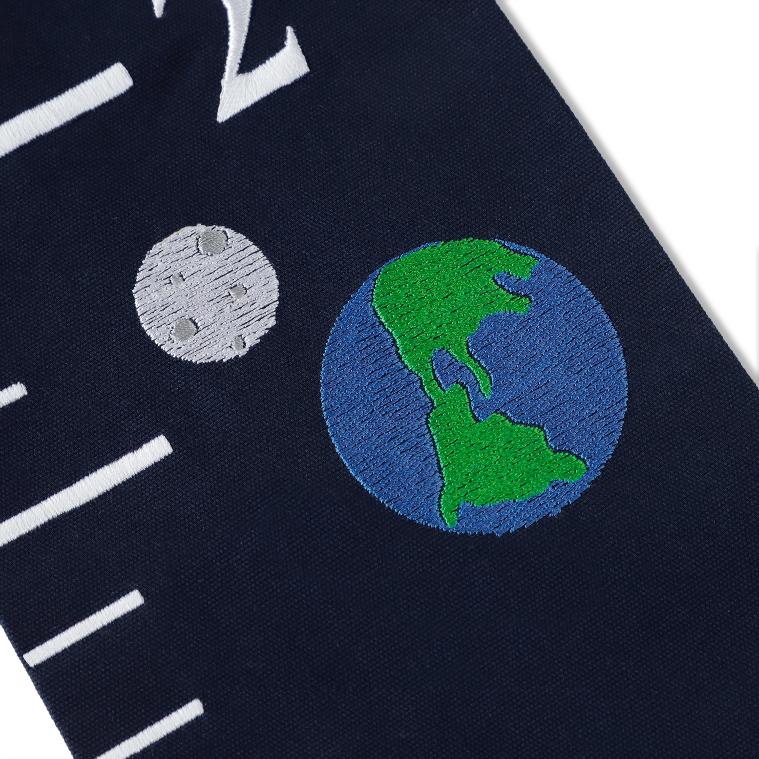 Embroidered Solar System Growth Chart, Personalized Kids’ Fabric Height ...