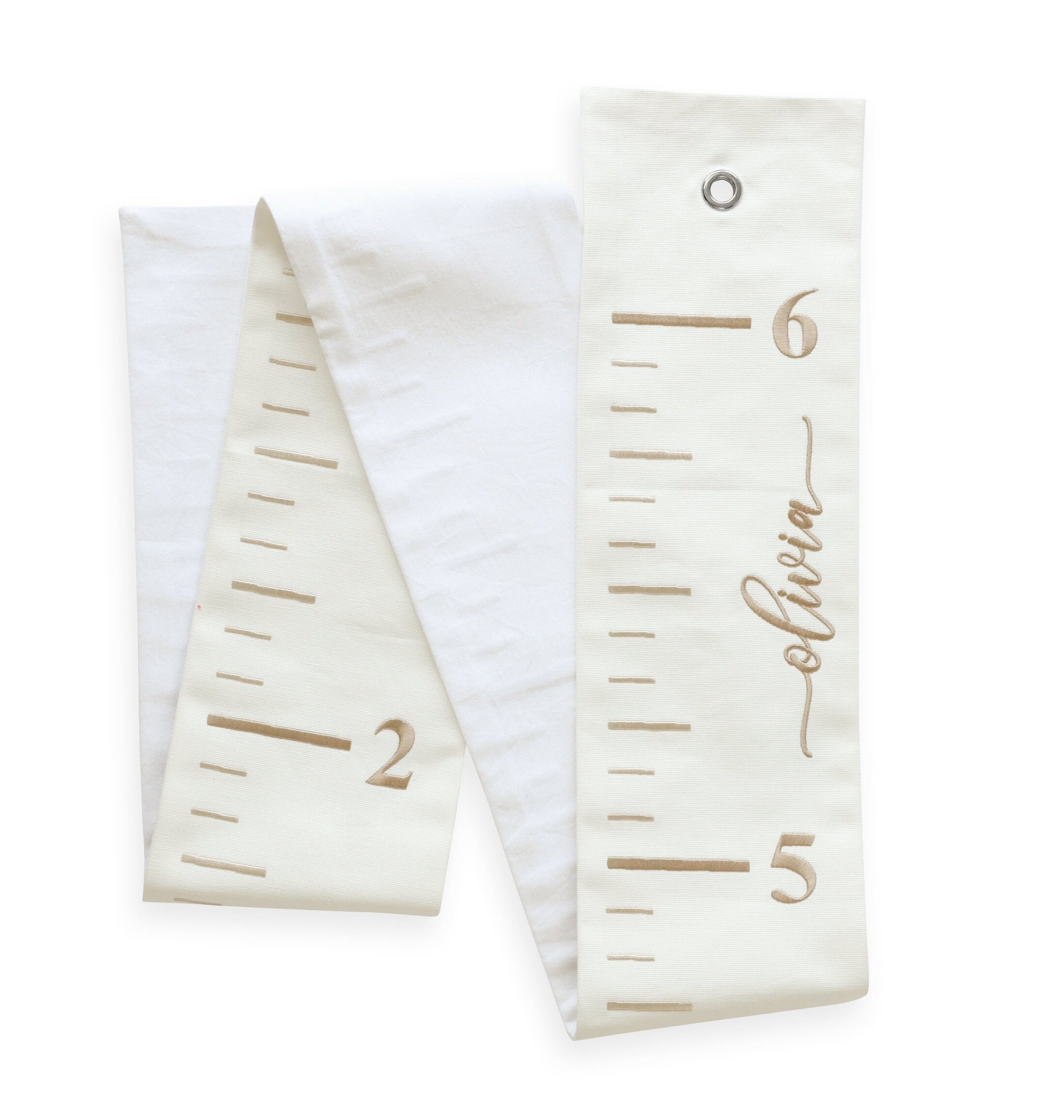 Embroidered Fabric Growth Chart, Personalized Growth Chart, Baby Name ...