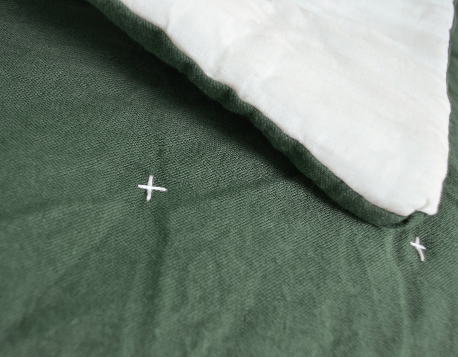Green Linen Quilt, Olive Green Quilt and Throw Blanket, Custom Quilt ...