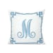 Hand Embroidered Monogram Pillow Cover | Linen Pillow Case ...