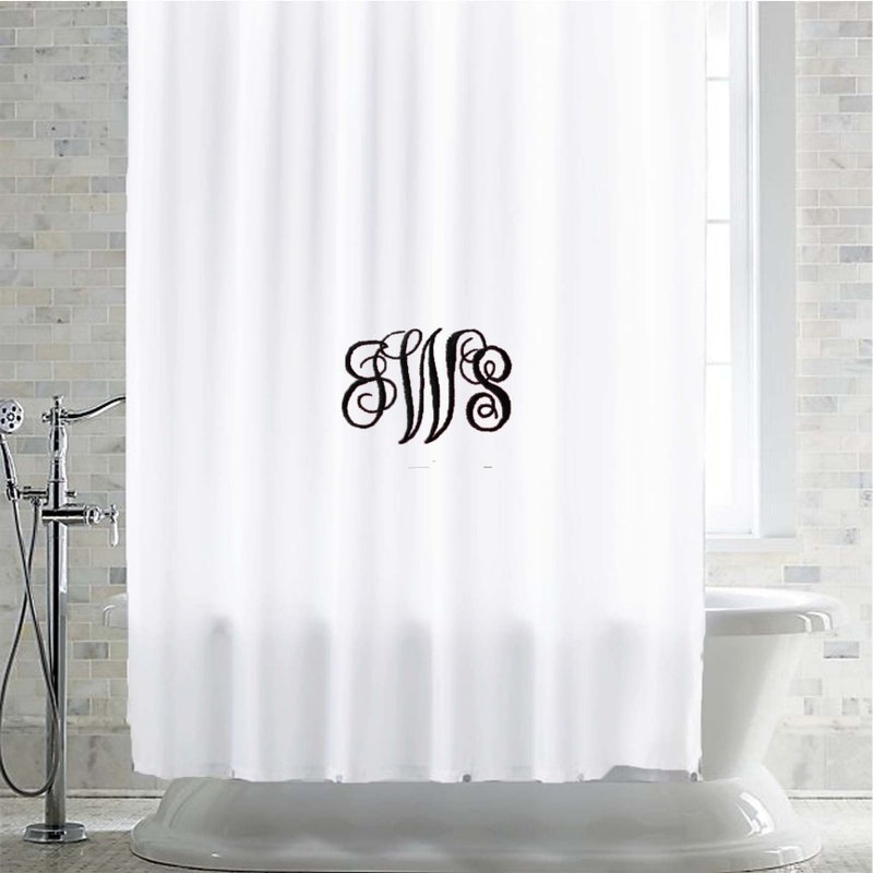 Monogram Curtain - Etsy