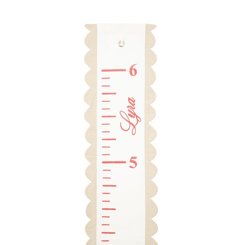 Embroidered Growth Chart, Kids Room Decor, Personalized Growth Chart ...