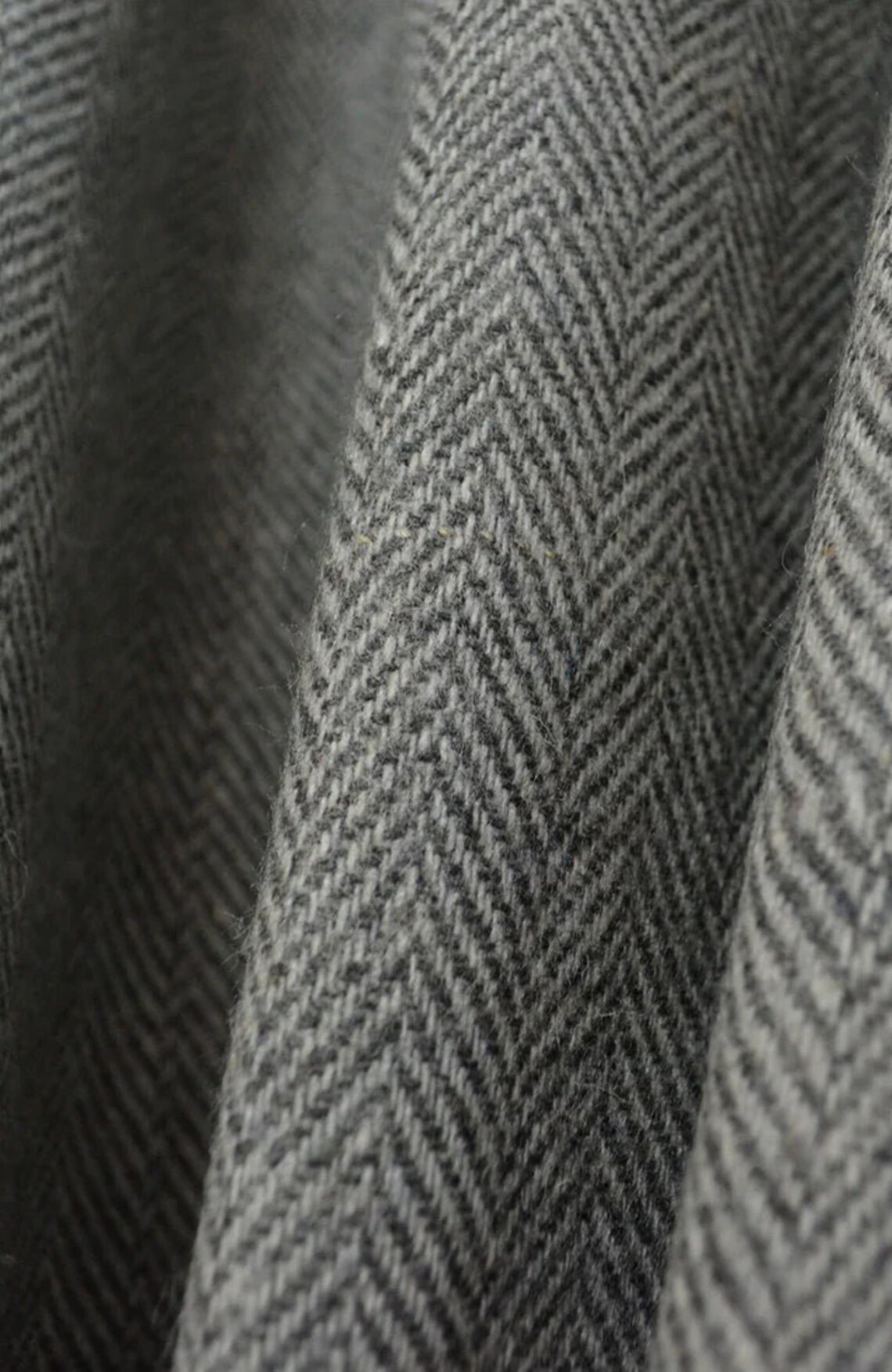 Grey Chevron Drape, Curtains for Living Room, Gray Door Drape, Window ...