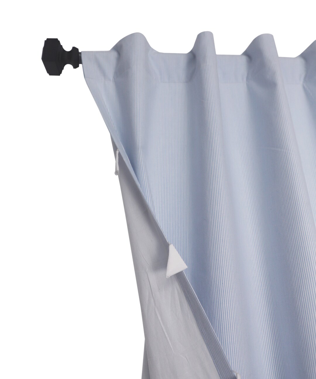 Blue White Striped Cotton Curtains, Custom Made Curtains and Drapery ...