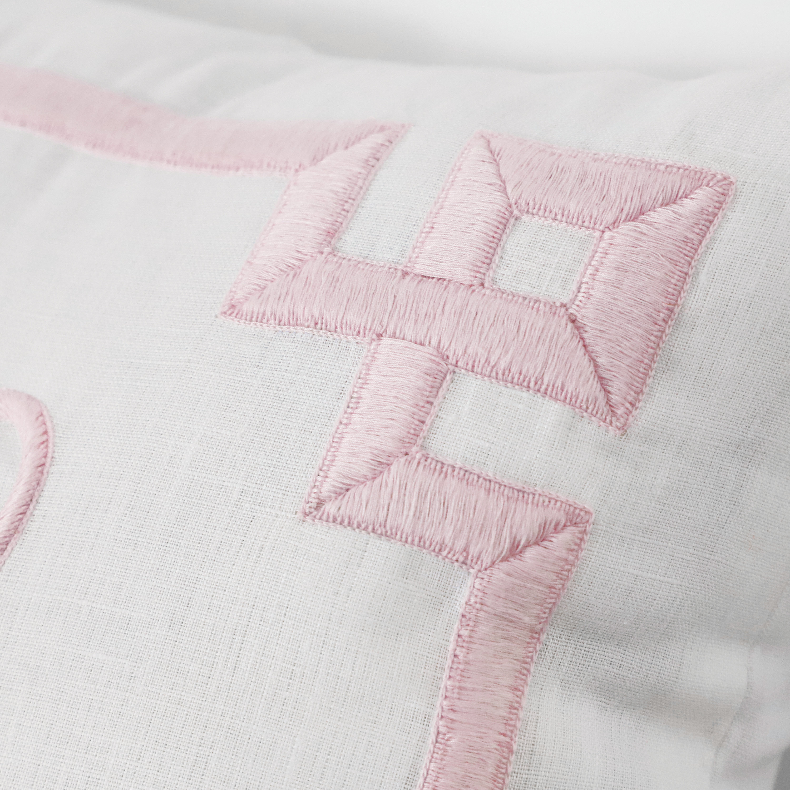 Hand Embroidered Monogram Pillow Cover | Linen Pillow Case ...