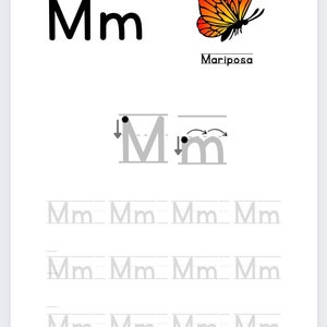 Children Writing Spanish Alphabet , ABC Tracing - Printable PDF - Etsy