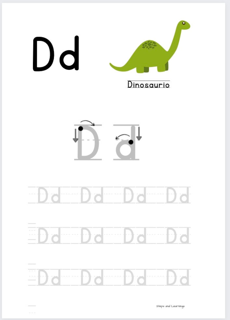 Children Writing Spanish Alphabet , ABC Tracing - Printable PDF - Etsy