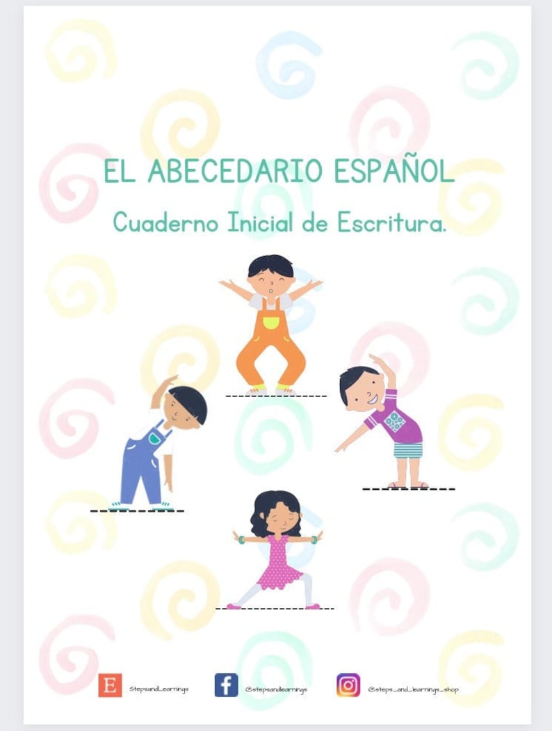 Children Writing Spanish Alphabet , ABC Tracing - Printable PDF - Etsy