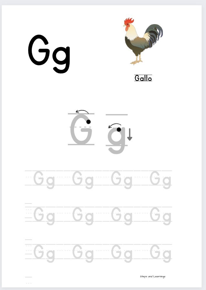 Children Writing Spanish Alphabet , ABC Tracing Printable PDF - Etsy