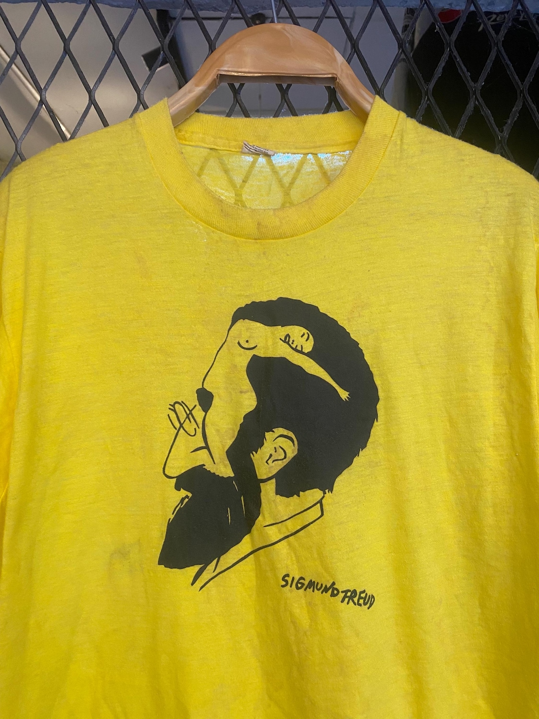 Vtg 80s OG Sigmund Frued Art What's on a Man's Mind Funny T Shirt ...