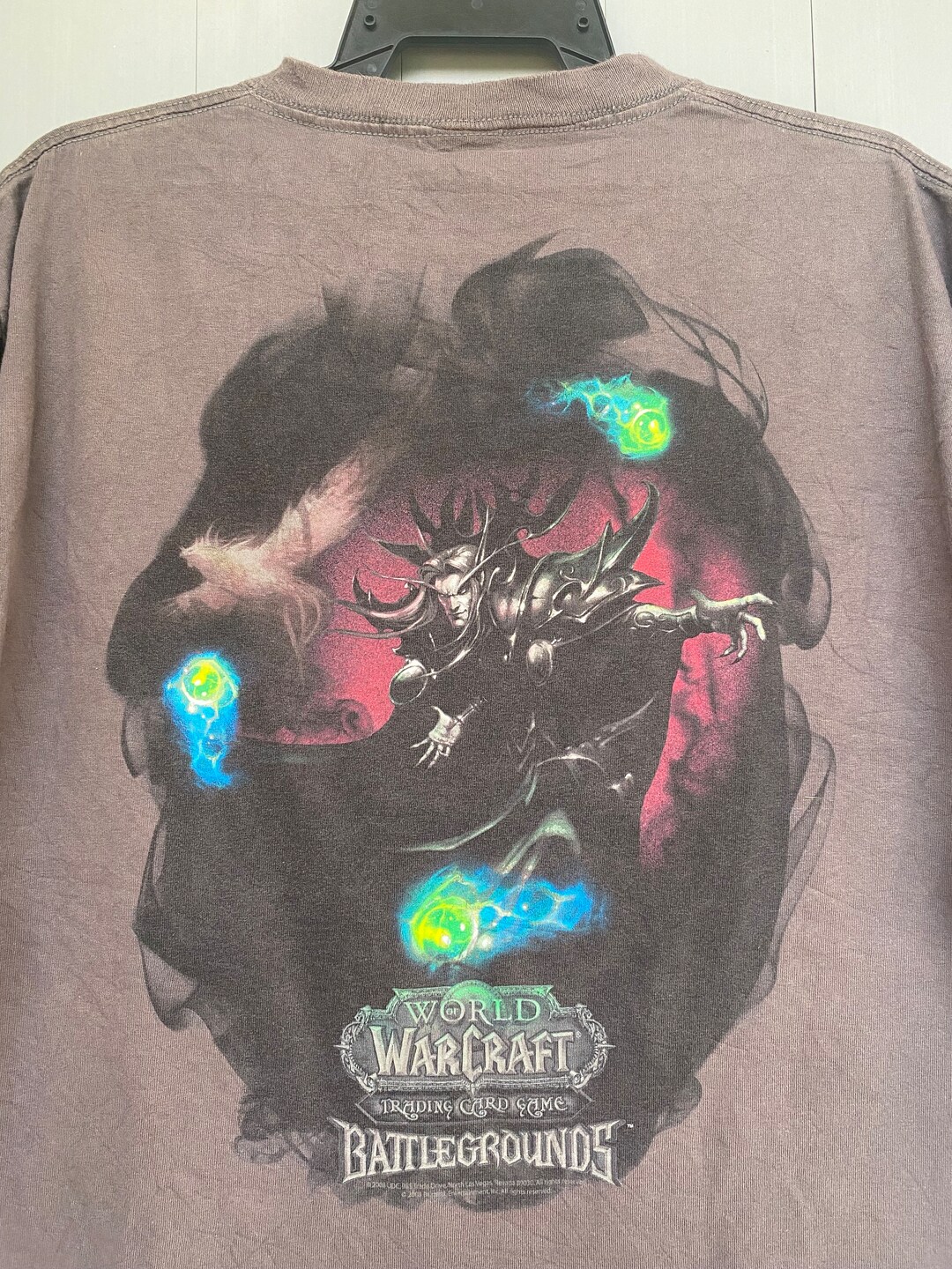 Rare World of Warcraft 'battle Ground' Games Graphic T Shirt Blizzard ...