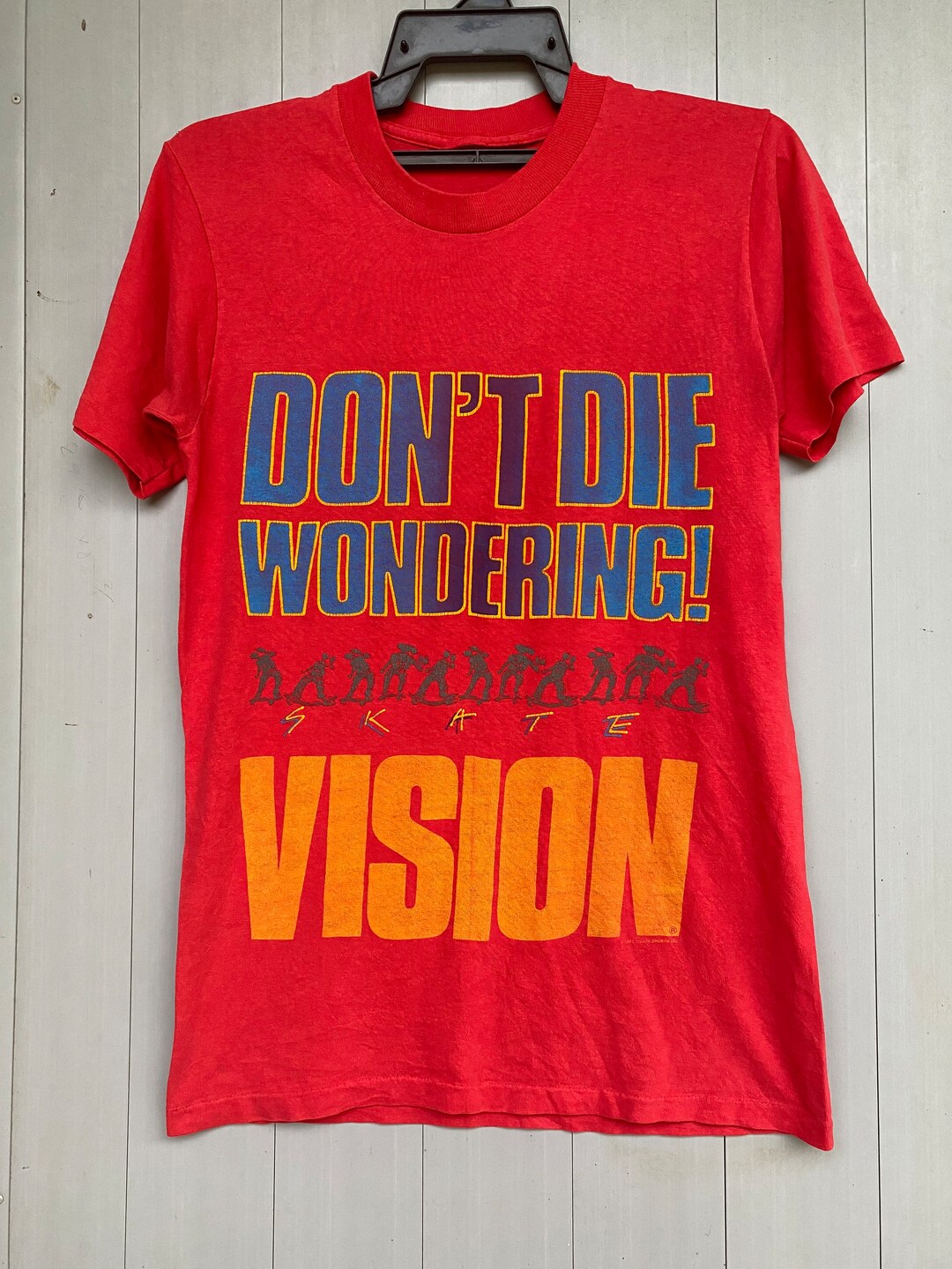 Vtg 80s Vision Street Wear Skate T Shirt 2 Sided - Etsy