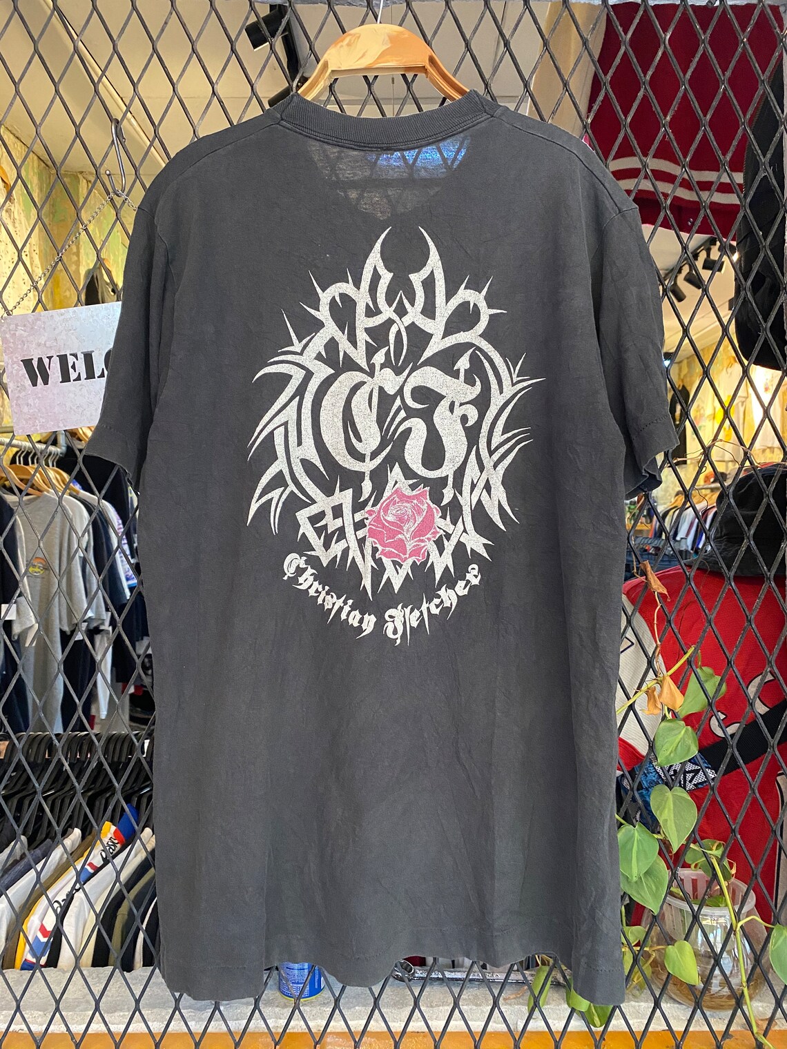 Vtg 90s Christian Fletcher Graphiti Art T Shirt - Etsy