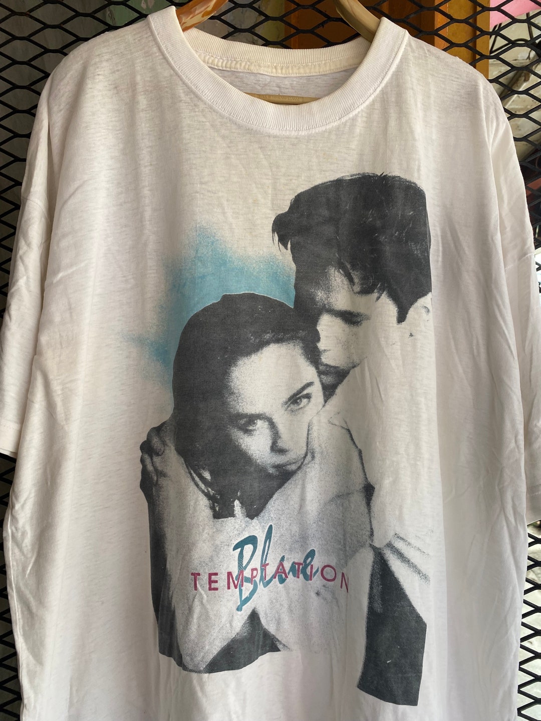 Vtg 90s Blue Temptation T Shirt - Etsy