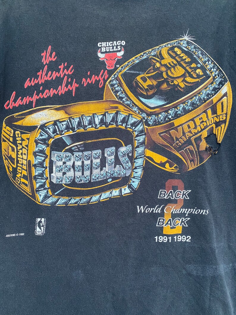 Vtg 90s Chicago Bulls Ring World Champion T Shirt - Etsy