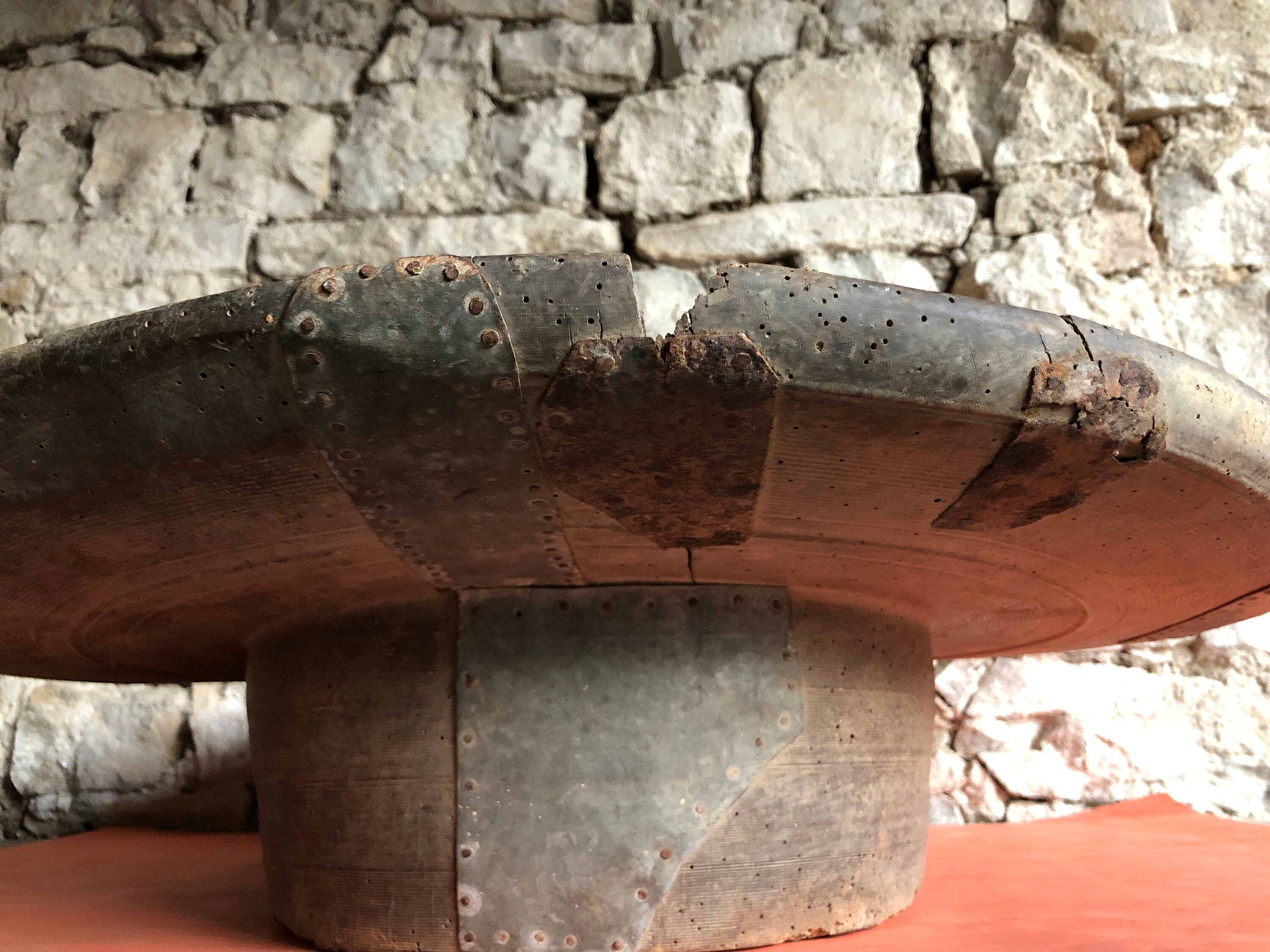 Antique Primitive Large Wooden Wood Table Plate Repast Board Furniture ...