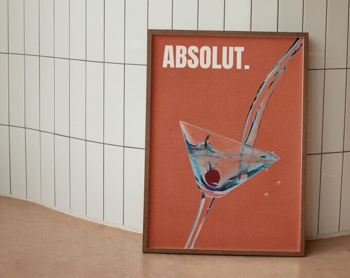 ABSOLUT SQUEEZE Vintage Vodka Ad for Absolut Citron, Copyright 1995 ...