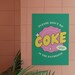 Please Don't Do Coke in the Bathroom Digital Wall Print, Retro Wall Art ...