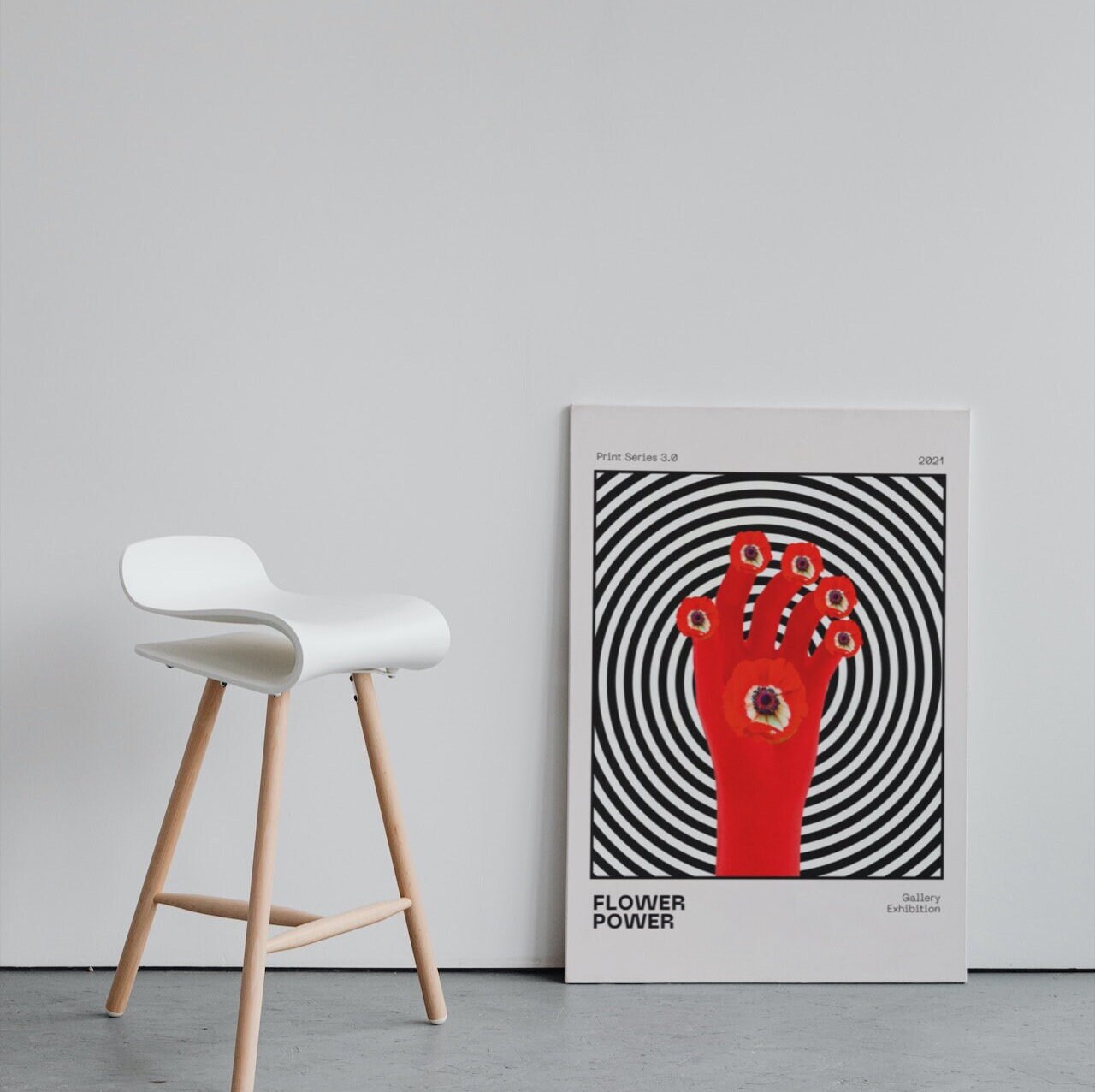 Flower Power Wall Print Retro Wall Decor Trippy Psychedelic - Etsy