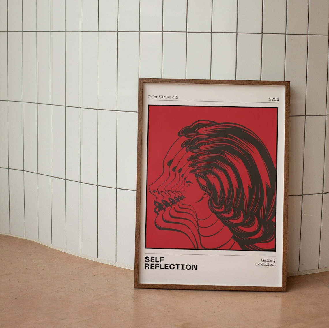 Self Reflection Wall Print Digital Download Print Retro Wall - Etsy