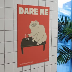 Siamese Cat Digital Wall Art Print, Funny Cat Poster, Cute Kitten ...