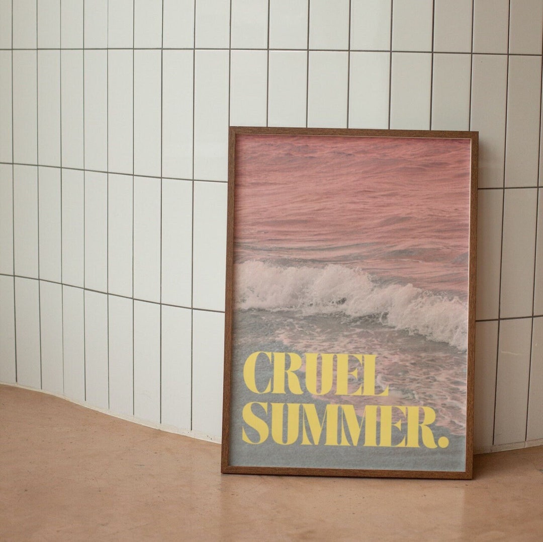 Taylor Cruel Summer Wall Art Lover Album Lyrics Poster Swiftie Gift ...