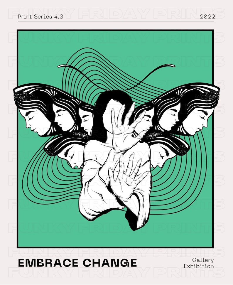 Change Wall Print Digital Download Print Retro Wall Decor - Etsy