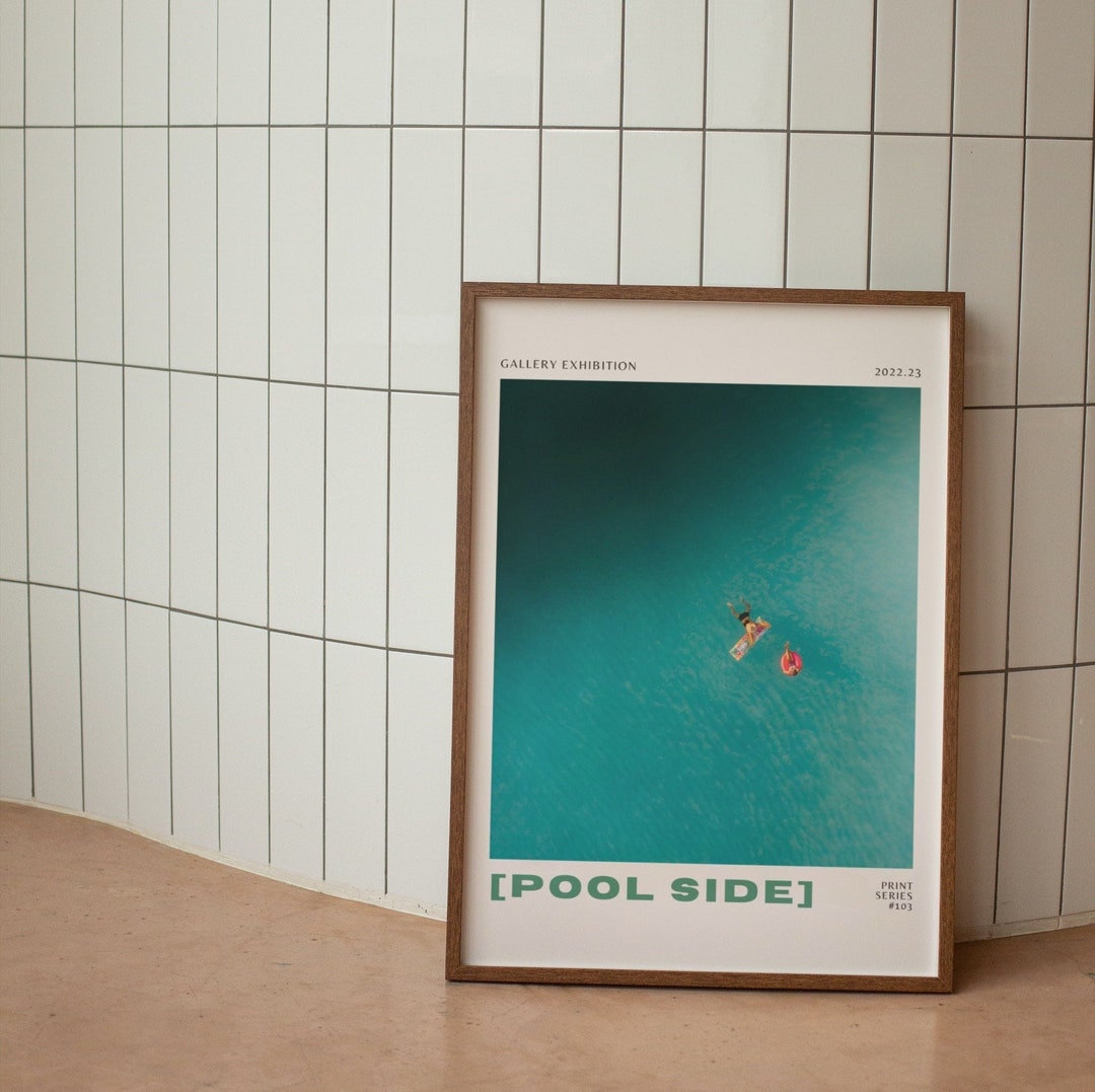 Pool Side Wall Art Print: Retro Modern Decor (digital Download) - Etsy