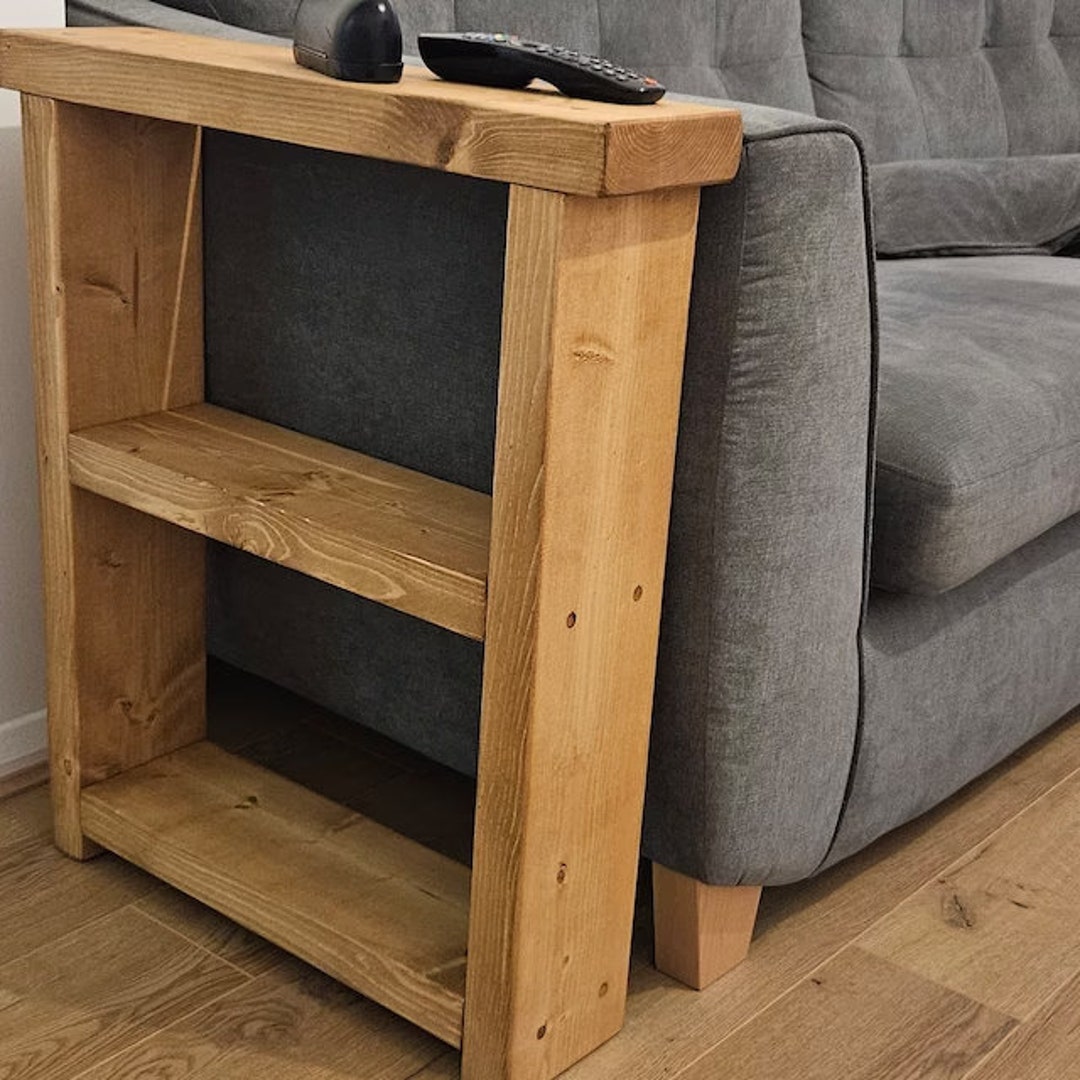 Small End of Sofa Table With Shelf, Book Case, Storage Unit, Coffee ...