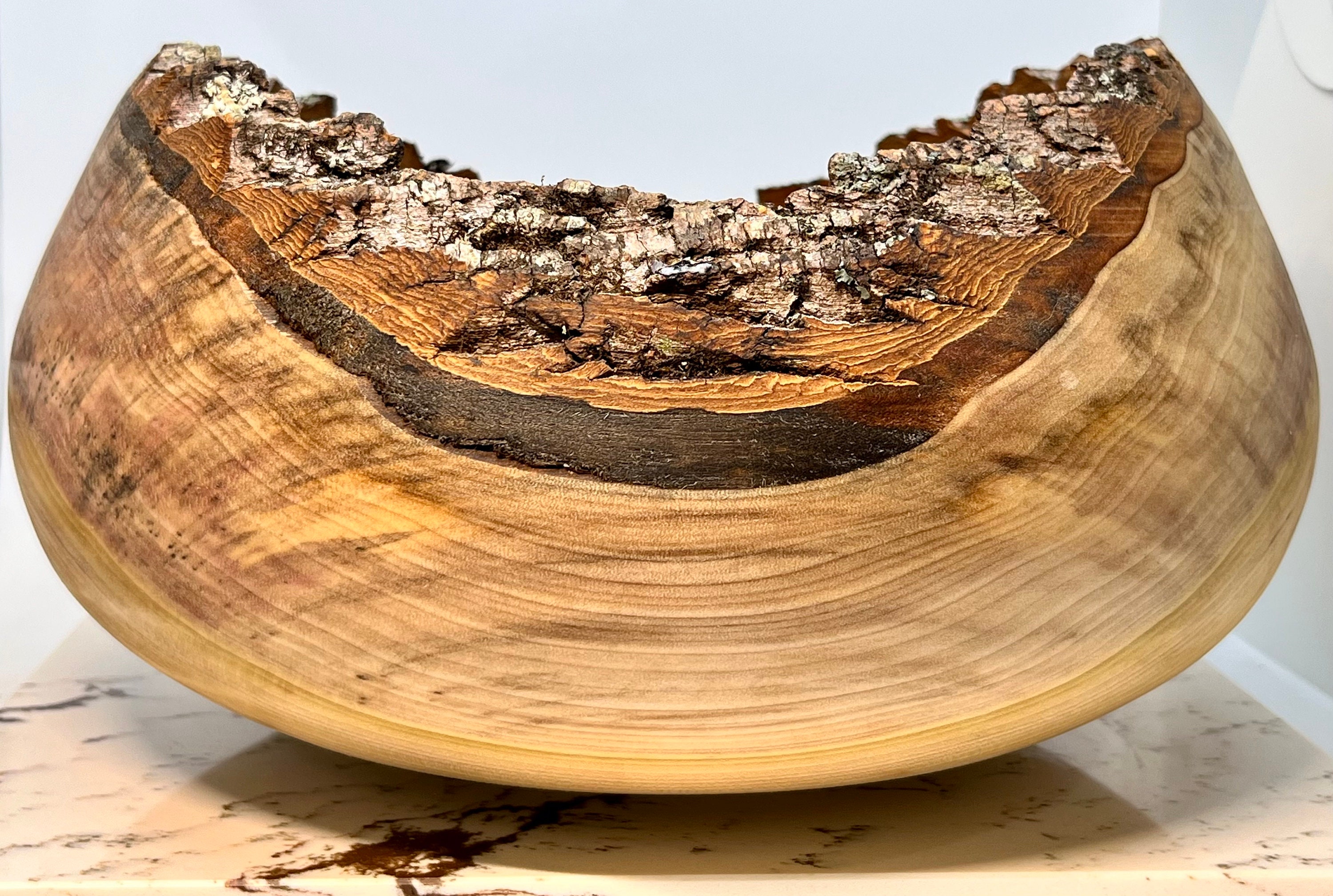 Natural Edge Poplar Hand Turned Wood Bowl Bear Creek Bowl Company - Etsy