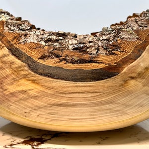 Natural Edge Poplar Hand Turned Wood Bowl Bear Creek Bowl Company - Etsy