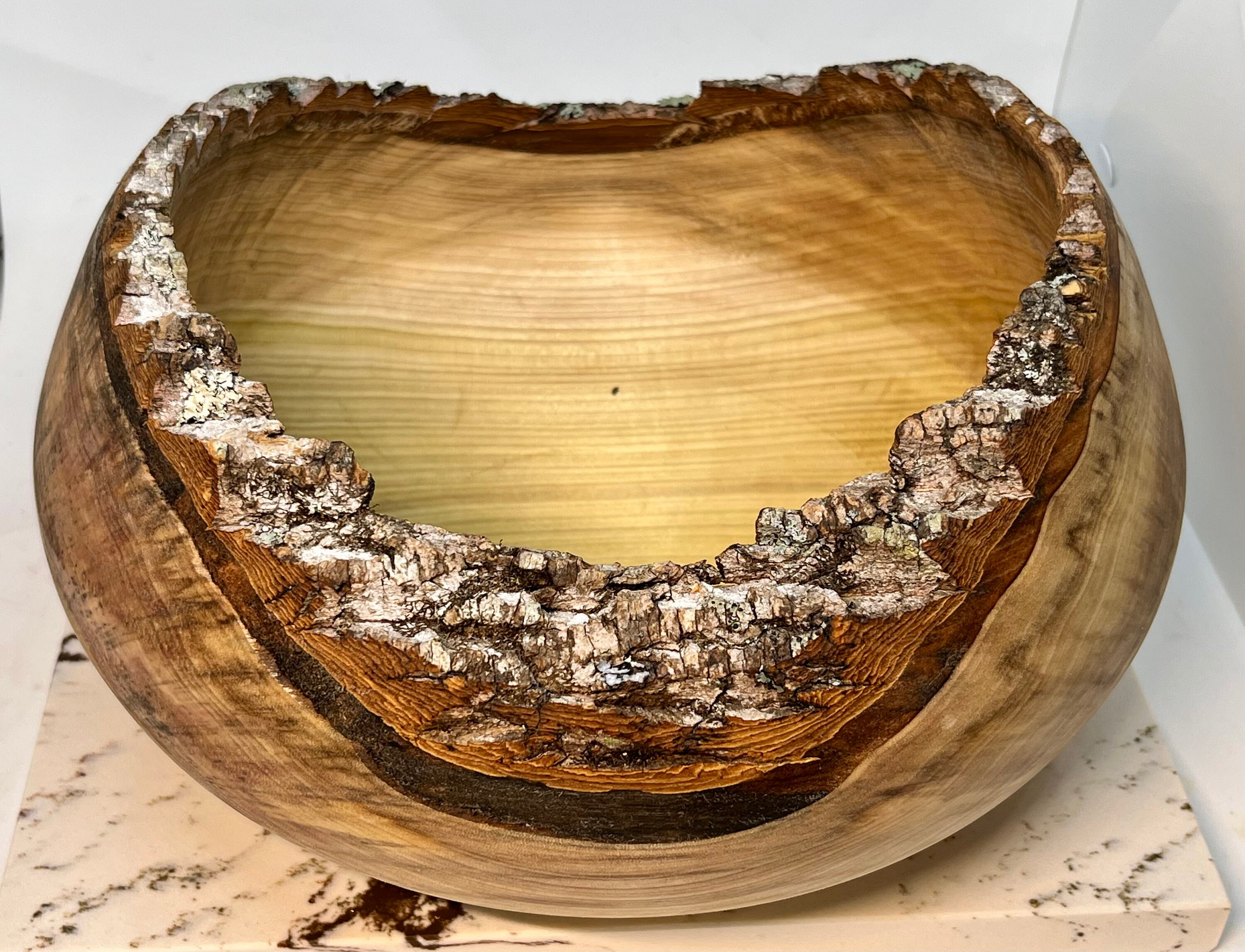 Natural Edge Poplar Hand Turned Wood Bowl Bear Creek Bowl Company - Etsy