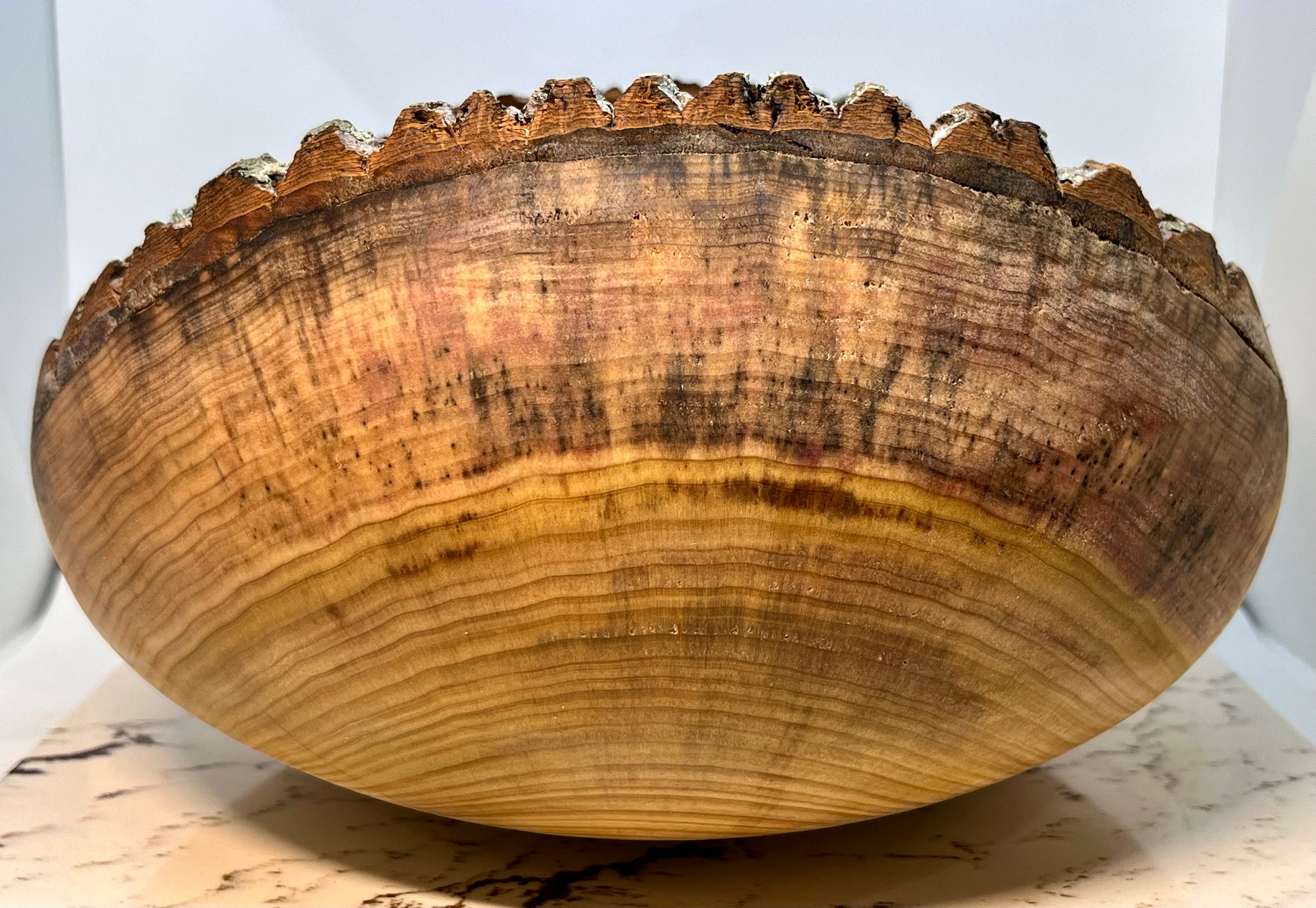 Natural Edge Poplar Hand Turned Wood Bowl Bear Creek Bowl Company - Etsy