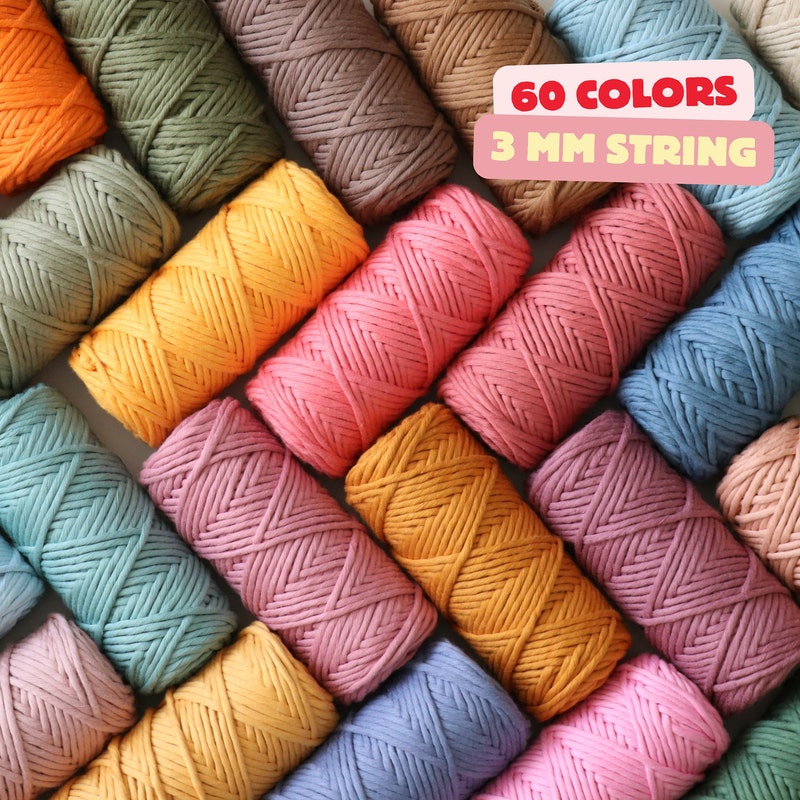 Macrame Cotton Cord - Etsy